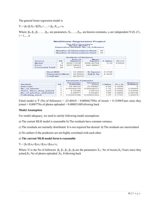 Mutiple linear regression project | PDF