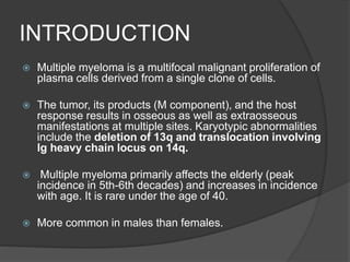MULTIPLE MYELOMA | PPTX