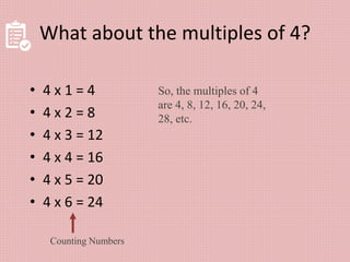 Mutiples Grade 4 | PPT