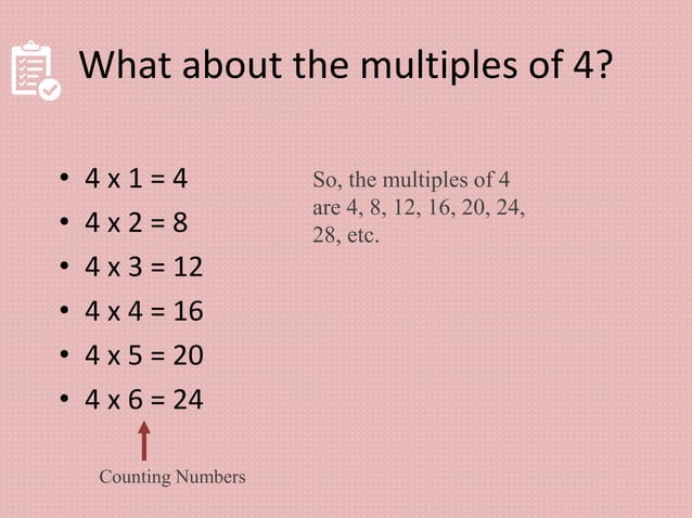 Mutiples Grade 4 | PPT