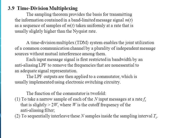 Multiplexing & DE Multiplexing( Time Division Multiplexing(TDM ...