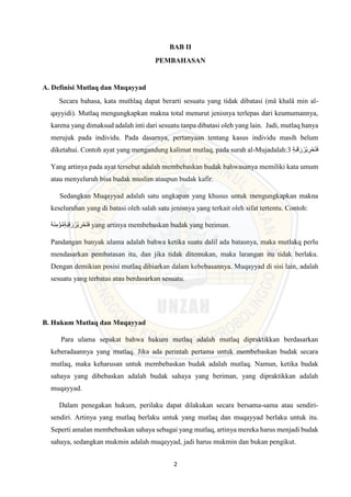 Mutlaq dan Muqayyad, Amr dan Nahy.pdf