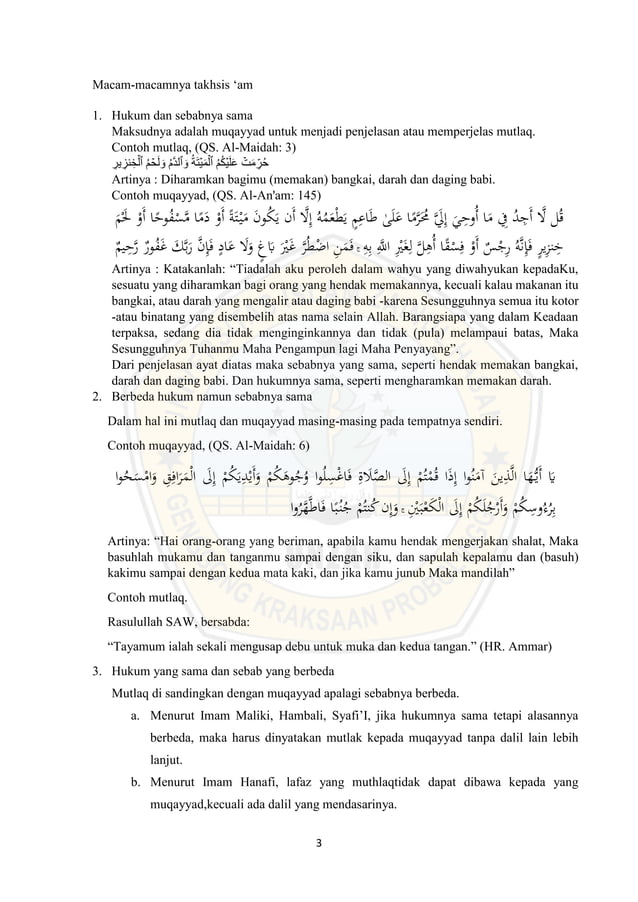 Mutlaq dan Muqayyad, Amr dan Nahy.pdf