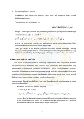 Mutlaq dan Muqayyad, Amr dan Nahy.pdf