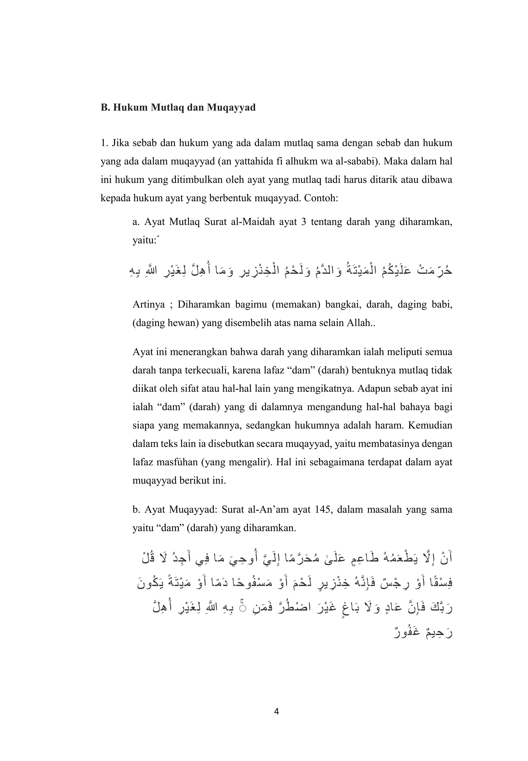 Mutlaq dan Muqqayyad, Amr dan Nahy.pdf