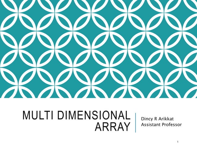 Two Dimensional Array | PPT