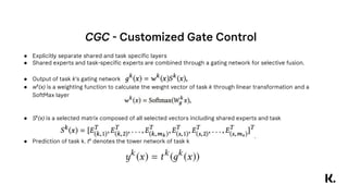 Multi Task Learning for Recommendation Systems | PPT