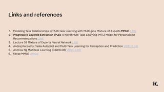 Multi Task Learning for Recommendation Systems | PPT