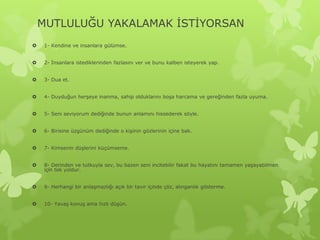 Mutluluk | PPTX