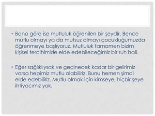 Mutluluk | PPTX