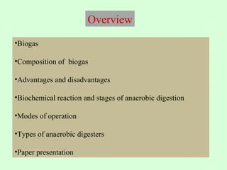 biogas production from waste | PPT