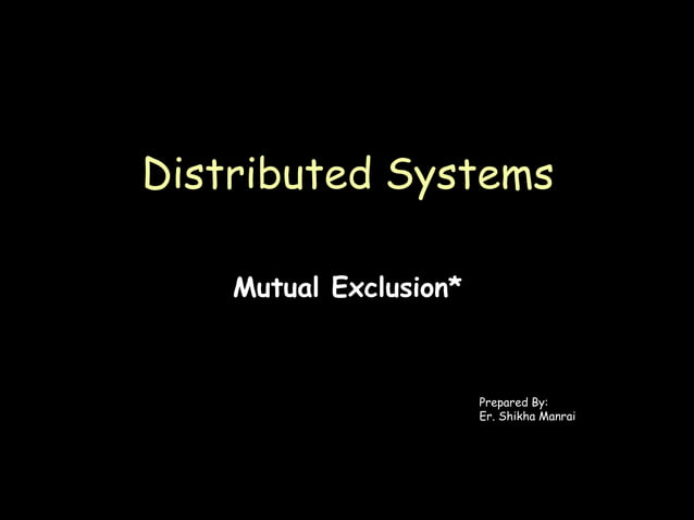 Mutual-Exclusion Algorithm.ppt