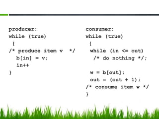 Mutual exclusion and synchronization | PPSX | Programming Languages | Computing