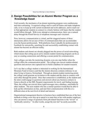 Alumni mentoring program | PDF
