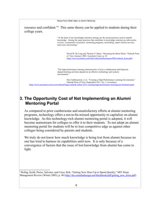 Alumni mentoring program | PDF