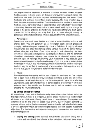 Mutual funds in Pakistan | DOCX