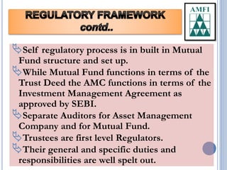 Mutual funds history, types, flow, and role of AIMF | PPT