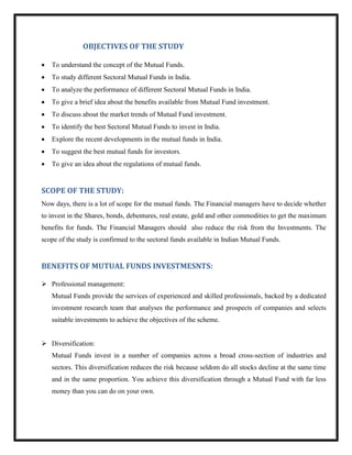 Acadamic Project- Mutual Funds | PDF