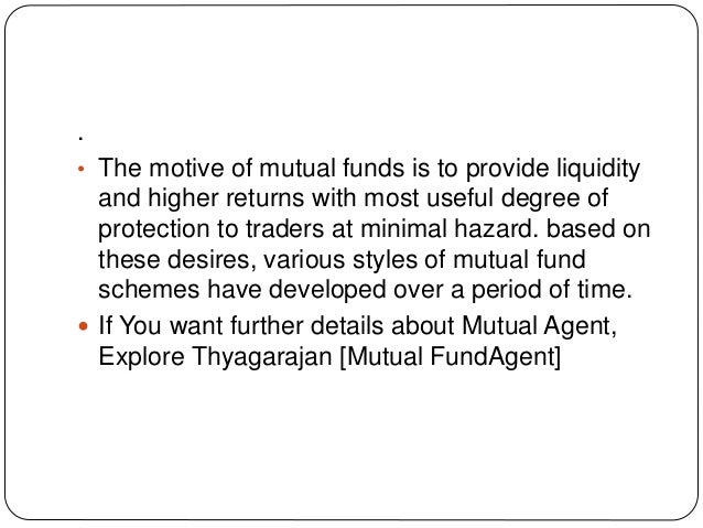 Role of Mutual fund agents | PPT