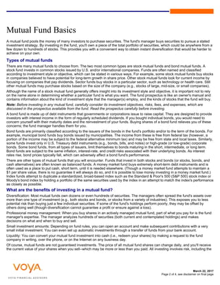 Mutual fund basics article | PDF | Mutual Funds | Personal Investing