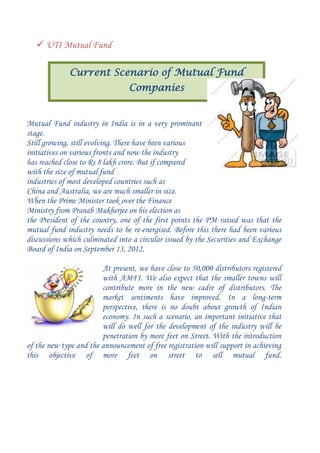 Mutual fund project | DOCX