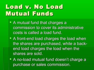 Mutual funds | PPT
