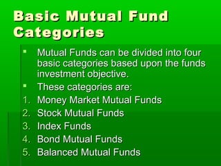 Mutual funds | PPT