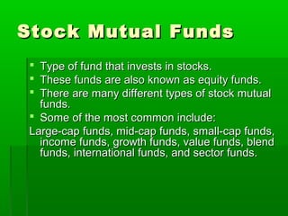 Mutual funds | PPT
