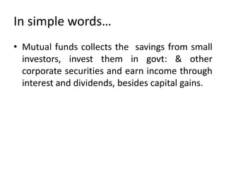 Mutual funds | PPT