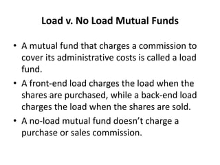 Mutual funds | PPTX