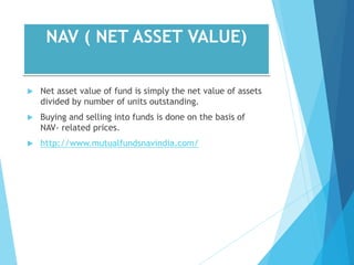 Mutual funds and types of mutual funds | PPT