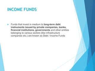 Mutual funds and types of mutual funds | PPT