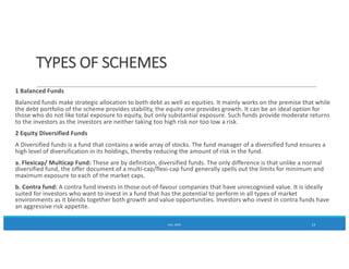 Mutual funds, classification of mutual funds | PDF