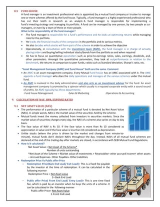 Mutual funds and role of transfer agency | PDF