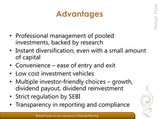 Mutual funds and their importance in financial planning | PPTX