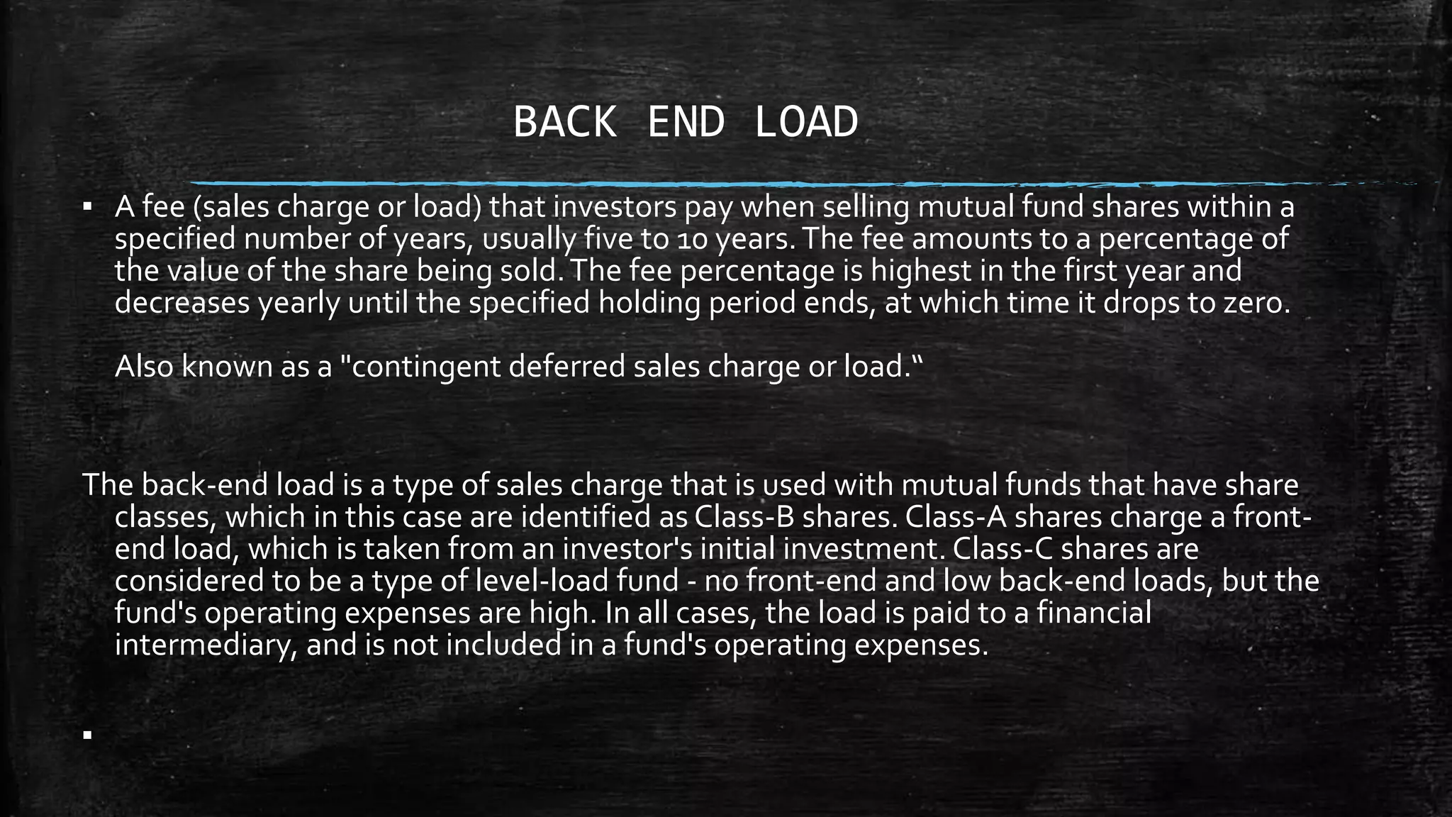 Mutual funds fees and expenses | PPTX