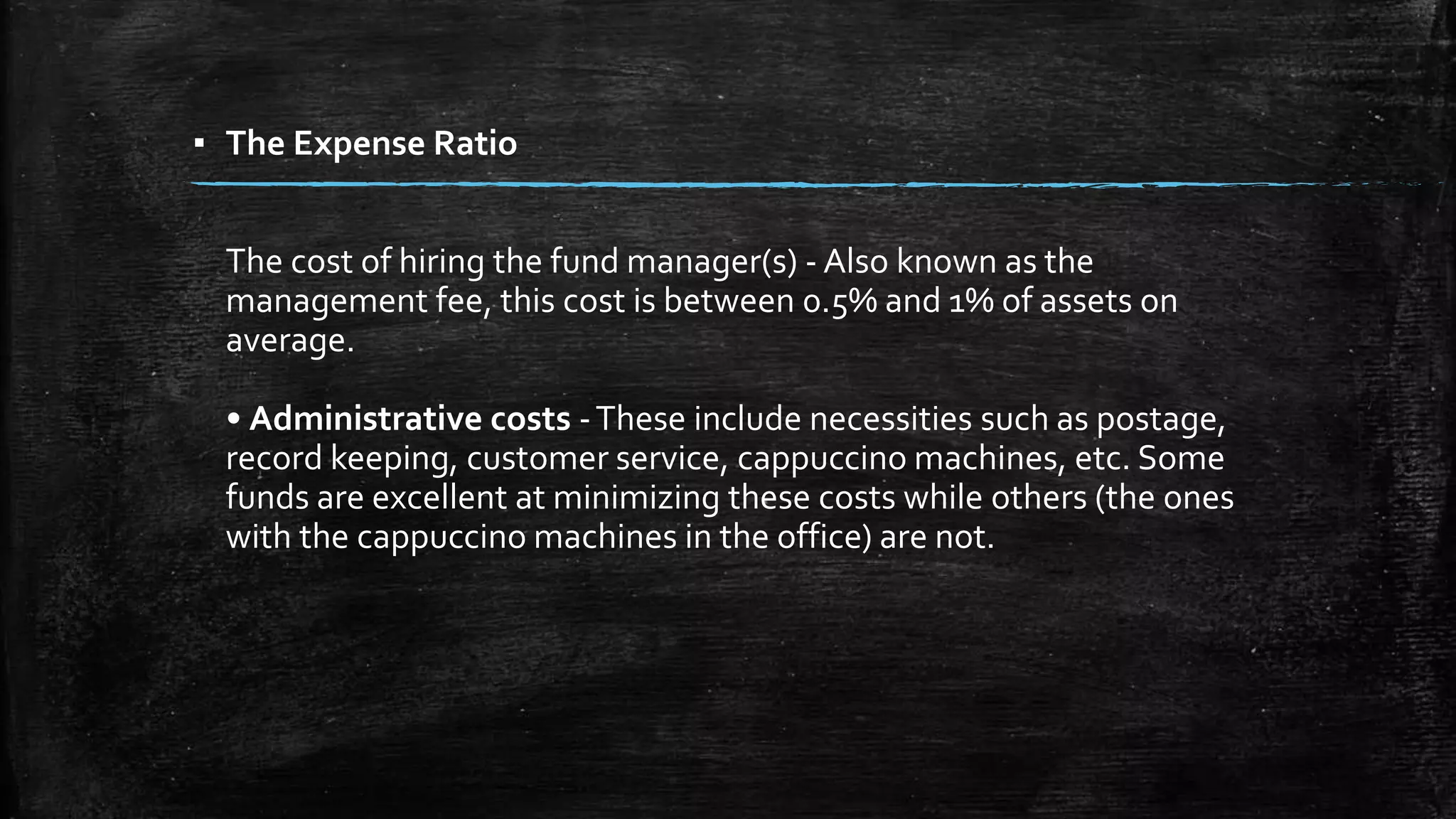 Mutual funds fees and expenses | PPTX