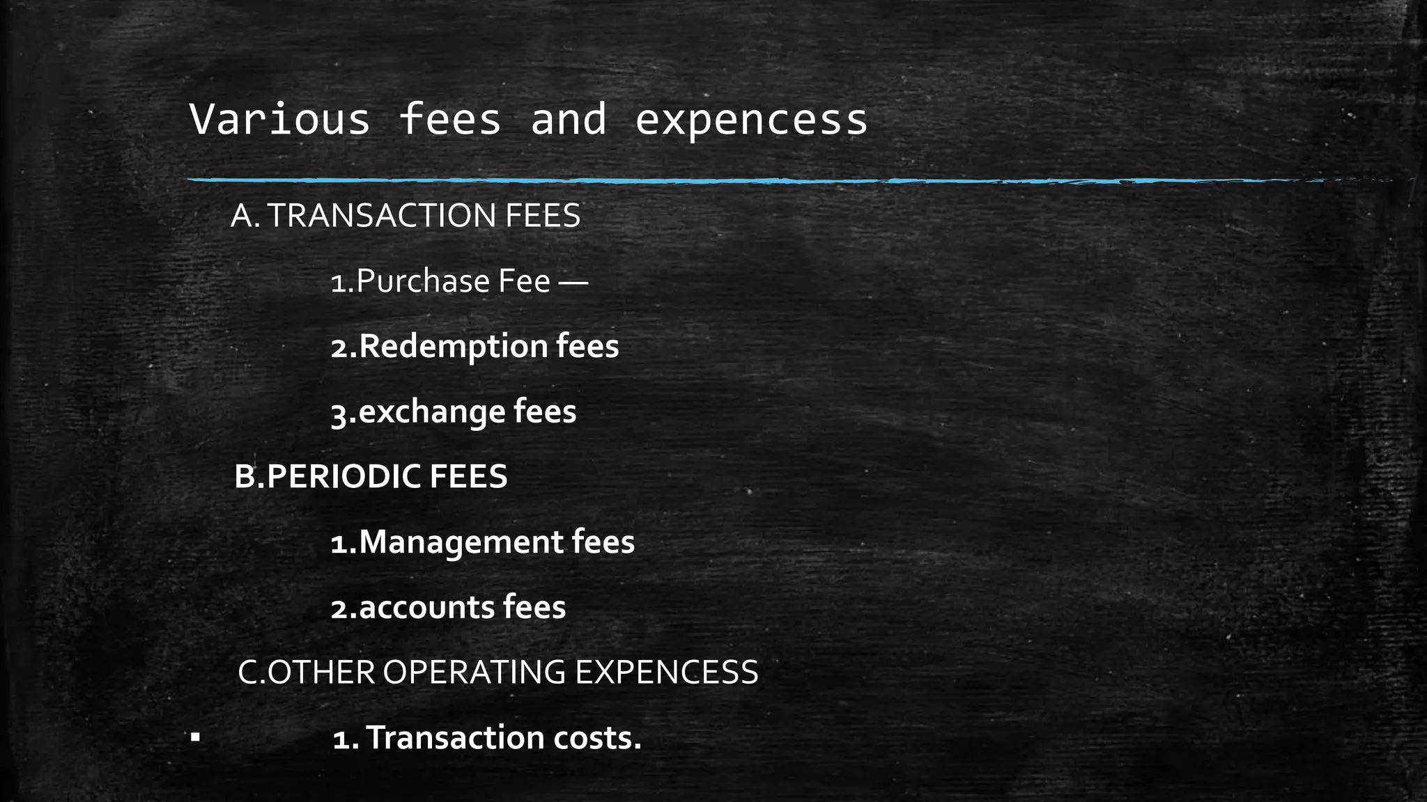 Mutual funds fees and expenses | PPTX