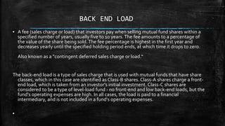 Mutual funds fees and expenses | PPTX