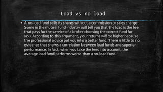 Mutual funds fees and expenses | PPTX