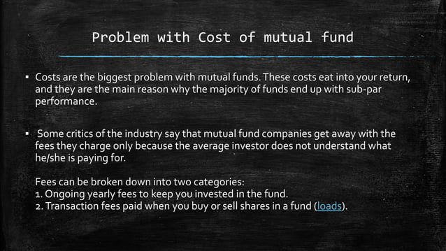 Mutual funds fees and expenses | PPT