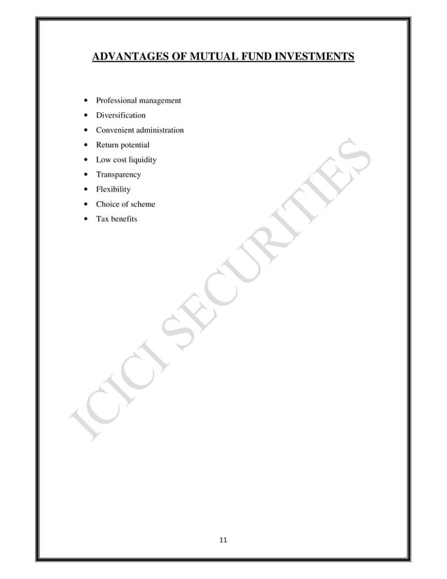A study of investors perception towards the mutual fund investment | PDF