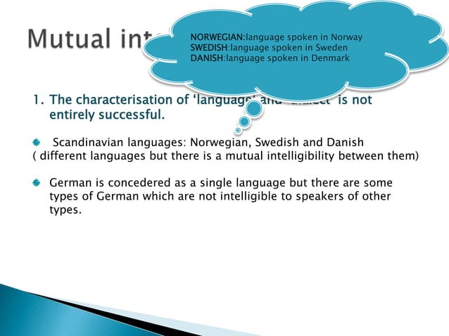 Mutual intelligibility | PPT