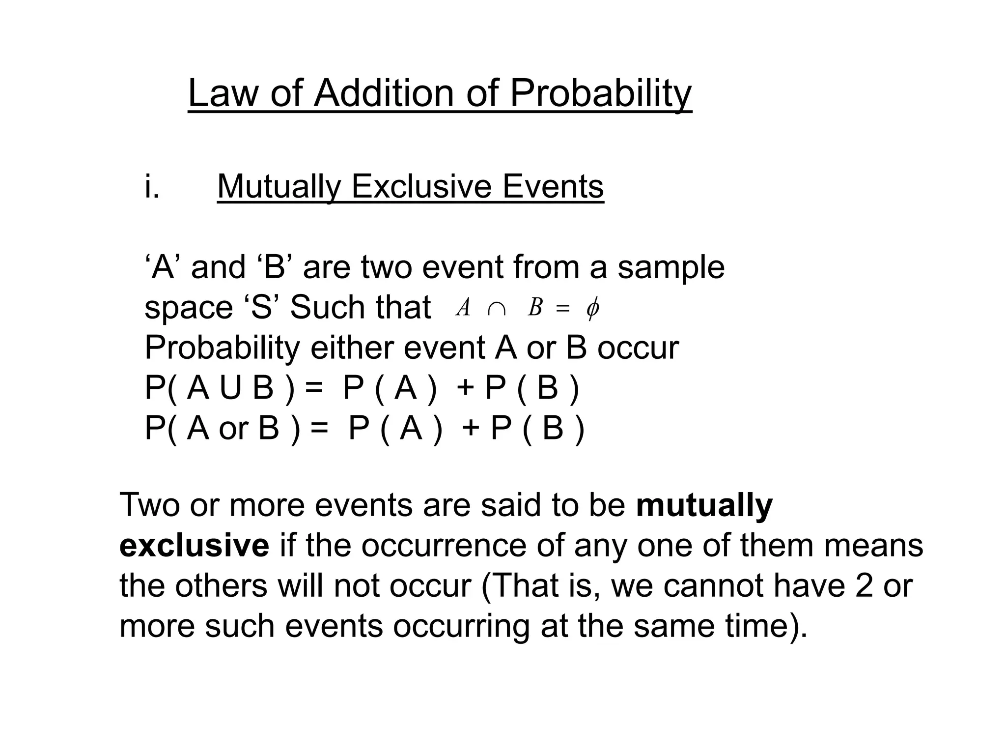 mutually Exclusive Events.ppt