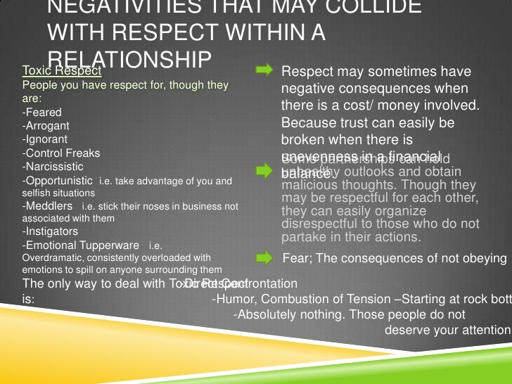Mutual respect Mutual respect