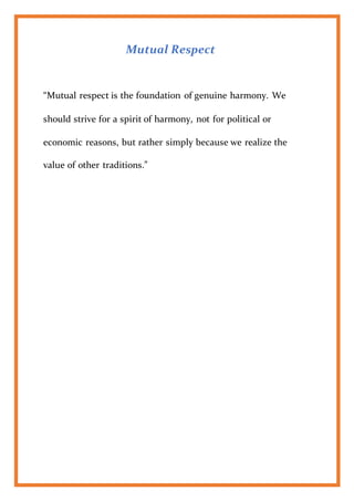 Mutual respect | DOCX
