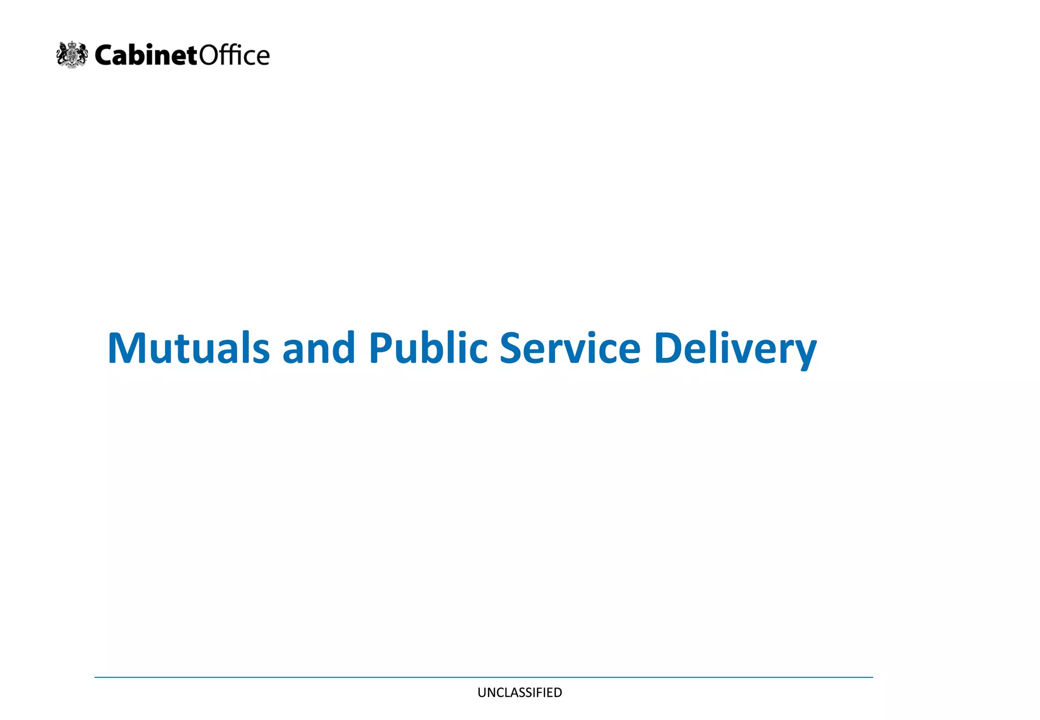 Mutuals and public service delivery | PPT