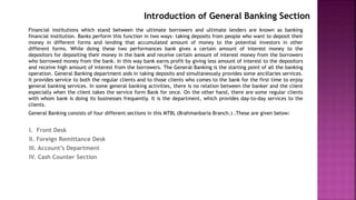 Mutual trust bank general banking | PPTX