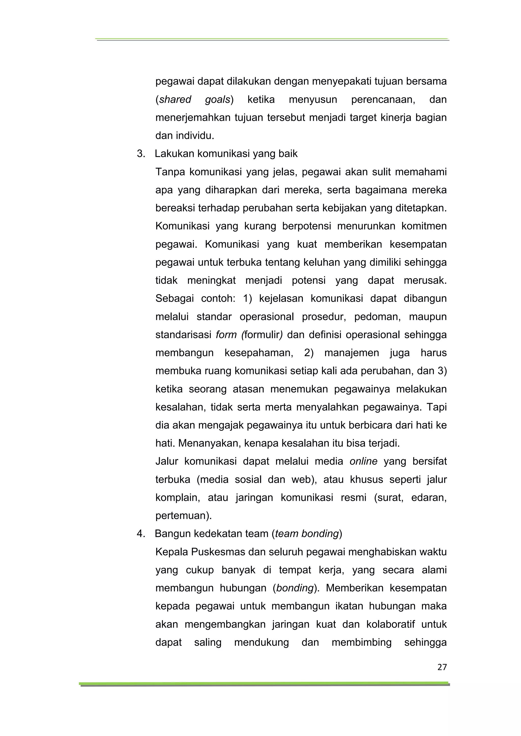 (MUTU) Pedoman Tata Kelola Mutu di Puskesmas (Direktorat Mutu dan ...