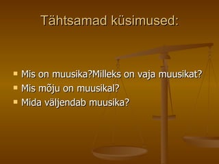 Muusika Eellugu | PPT